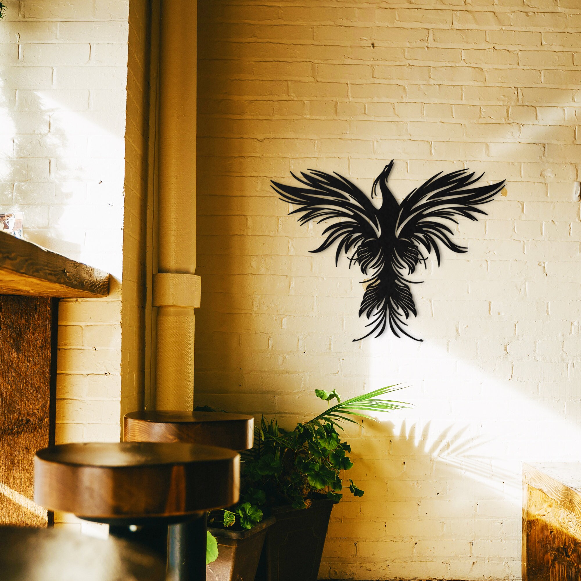 Phoenix Wall Art Metal Wall Art Wall Decor Home Decor Lake - Etsy