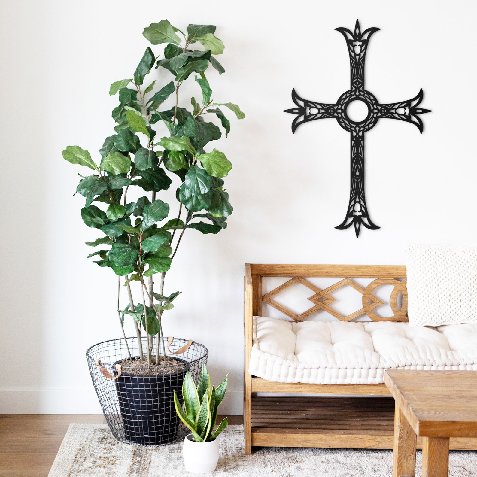 Metal Wall Cross, Cross Wall Decor, Farmhouse Decor, Christian Wall Art ...