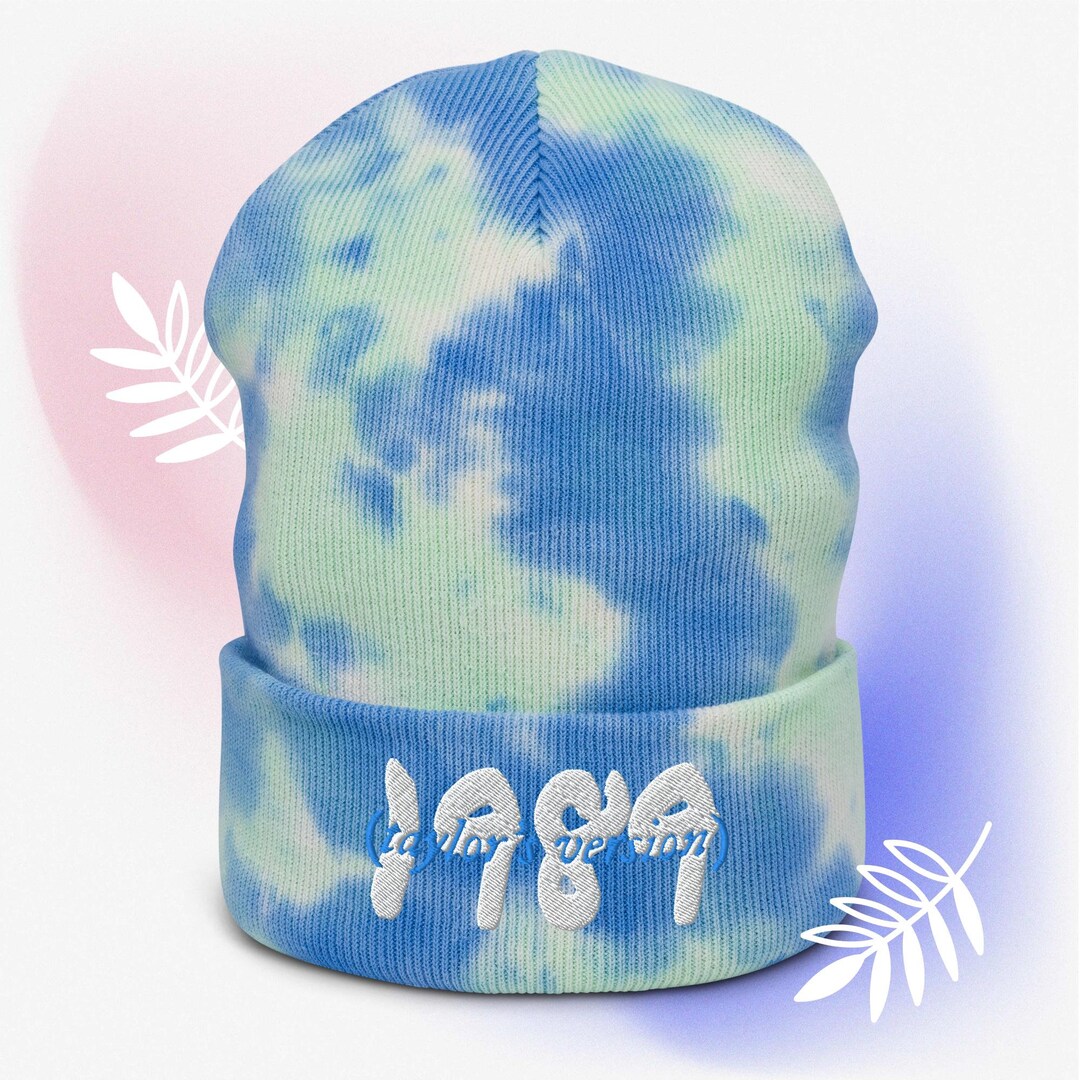 Tay Swiftie-inspired, 1989, Taylor's Version Embroidered Tie-dye Beanie - Etsy