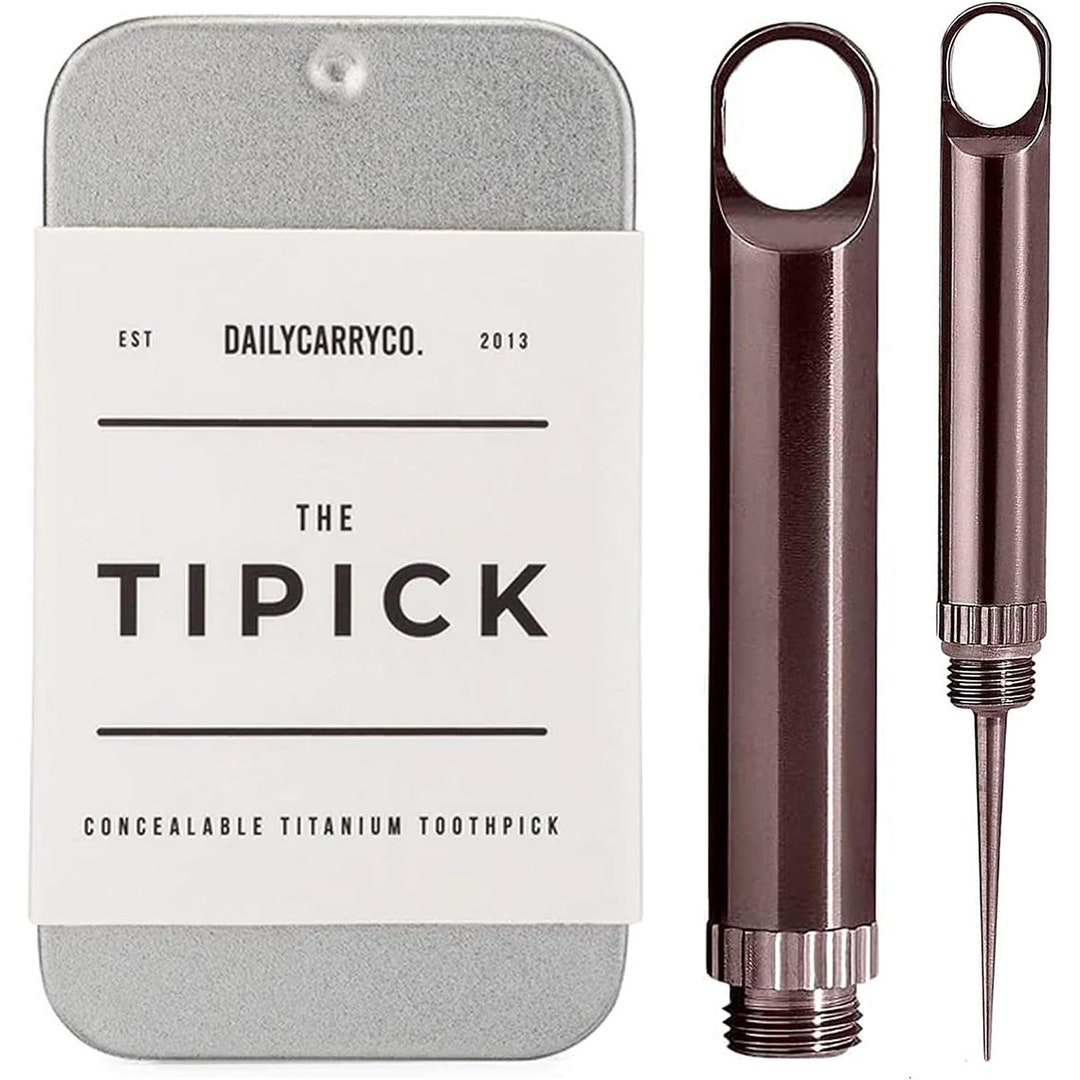 The Tipick World's Smallest Titanium Toothpick Concealable Micro ...