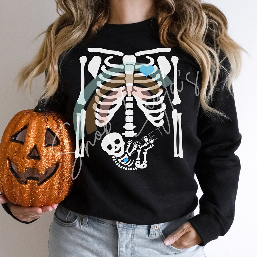 Pregnancy Skeleton PNG, Pregnant Skeleton Png, Baby Skeleton PNG, Funny ...