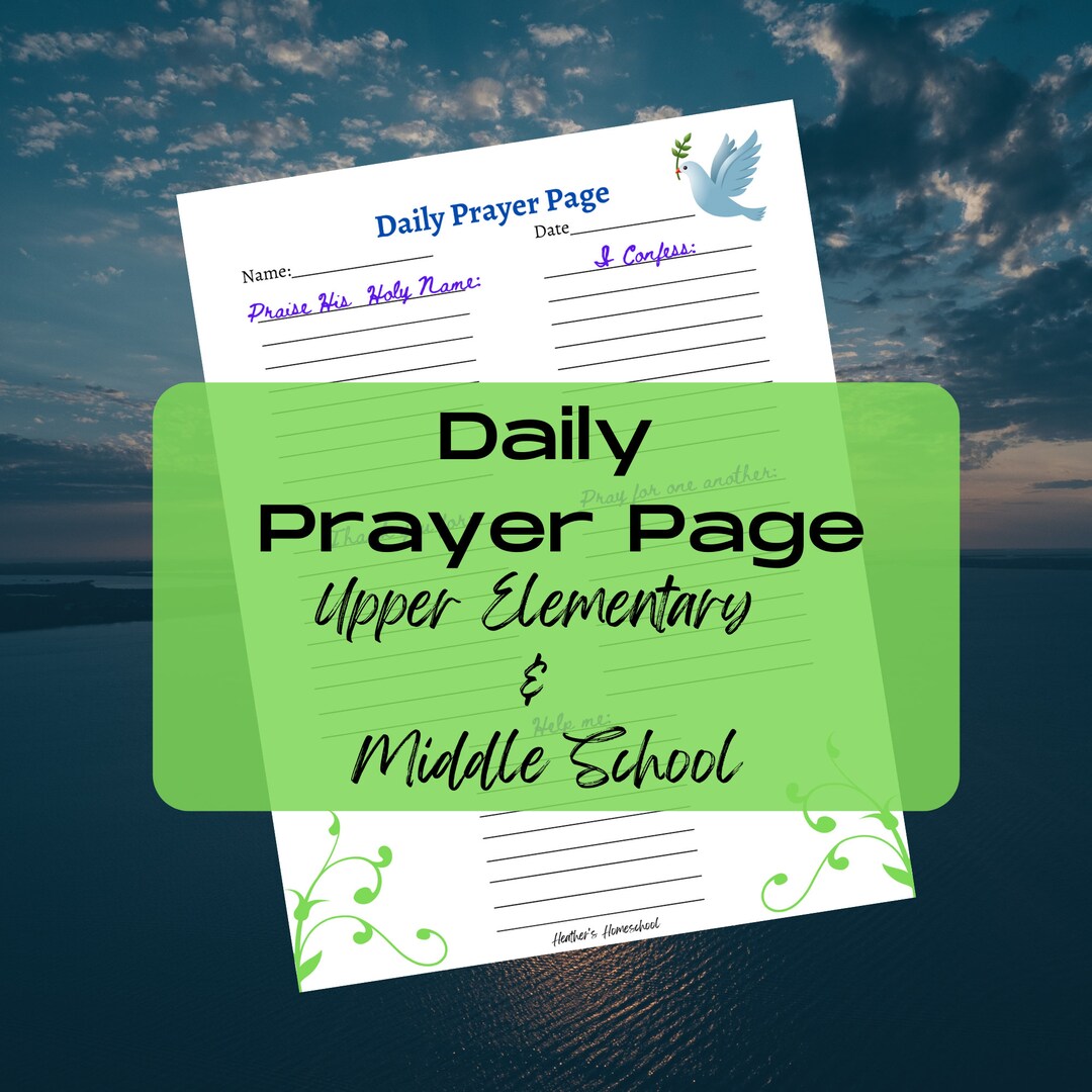 Daily Prayer Page - Etsy