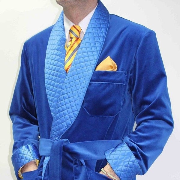 Velvet Smoking Robe - Etsy