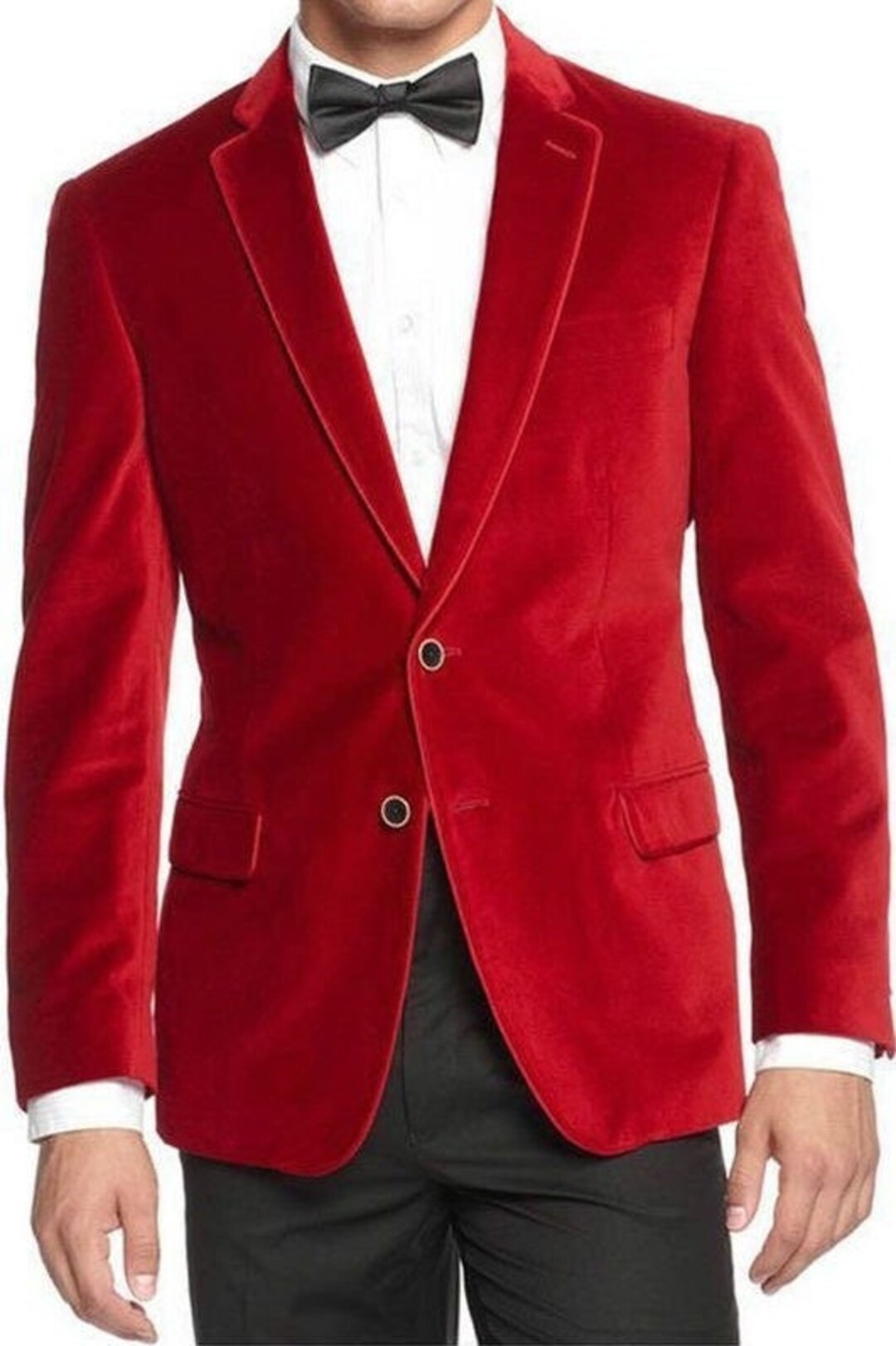 MENS RED JACKET for Men Vintage Party Wear Coat Men Hosting - Etsy