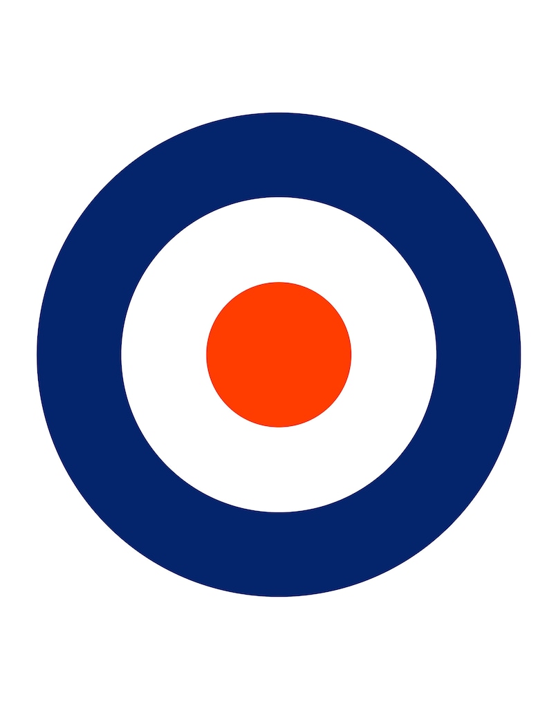 RAF Ensign : Bullseye , RAF Roundel, Mod Target Mod Print Svg , Brit ...
