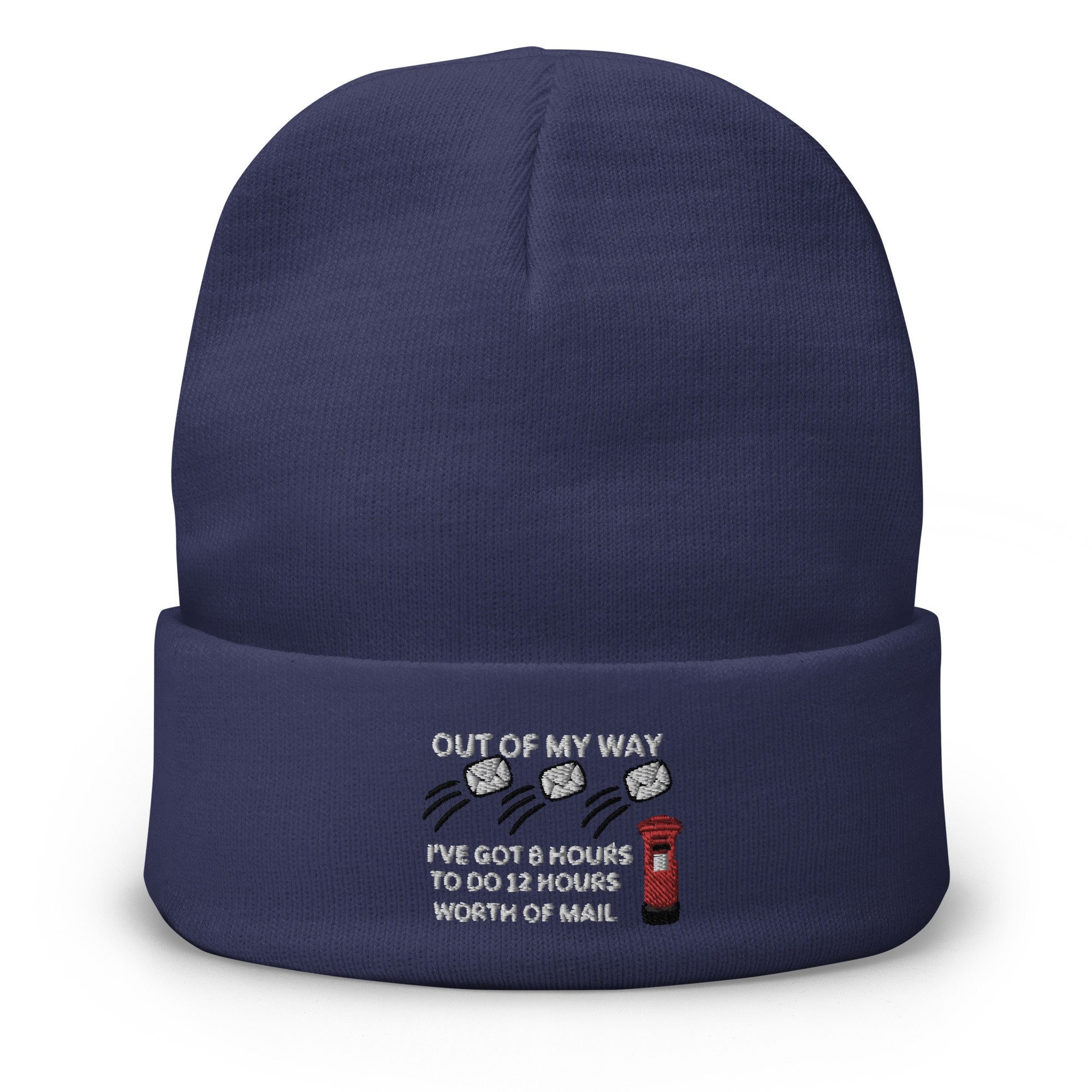 Postman Gift - Quirky Mailman Original Funny Embroidered Beanie Hat - a ...
