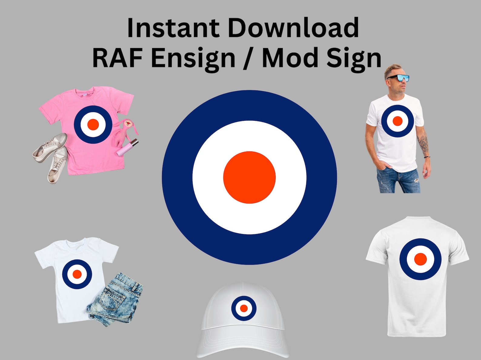 RAF Ensign : Bullseye , RAF Roundel, Mod Target Mod Print Svg , Brit ...