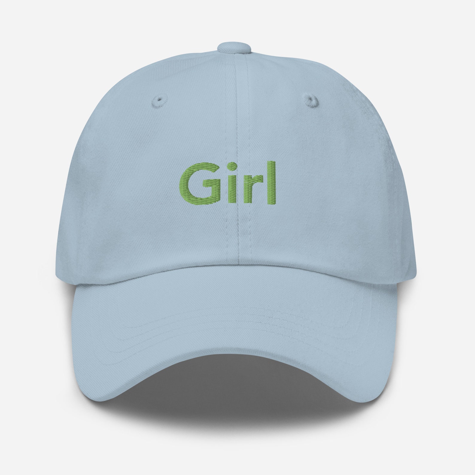 Girl Baseball Cap - Embroidered Green Summer Aesthetic Brat Cap Y2K ...