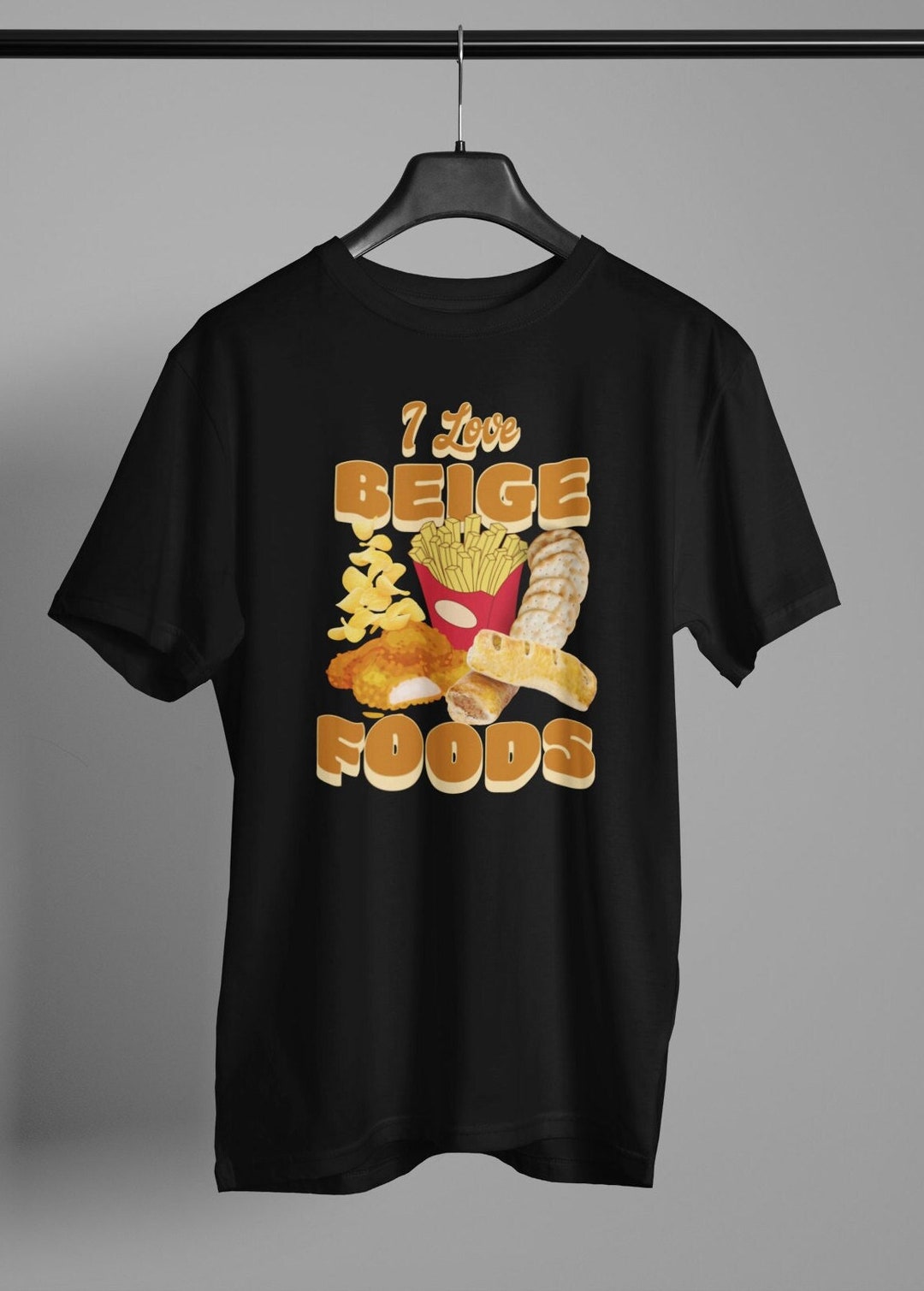 Funny Beige Foods T-shirt: Foodie Gift Tee - Etsy