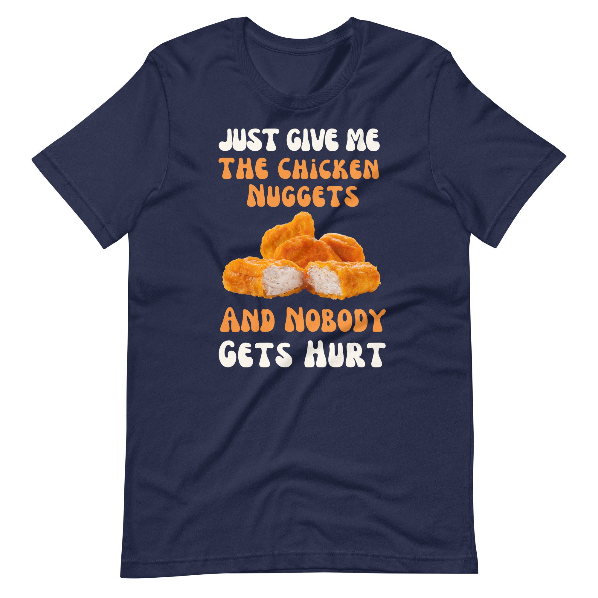 Funny Chicken T Shirt - Fried Chicken Nuggets Tee Fast Food Gift for a ...