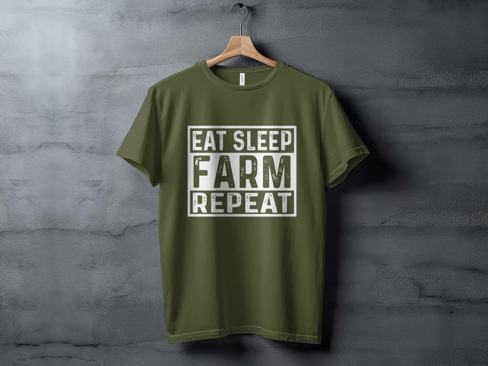 Eat Sleep Farm Repeat T-shirt: Funny Unisex Farmer Tee - Etsy UK