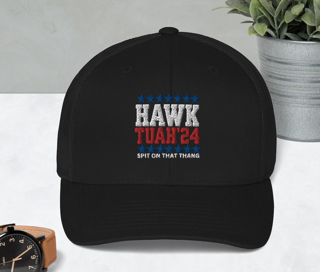 Trucker Cap Hawk Tuah 24 Spit on That Thang Embroidered Truckers Cap - Etsy