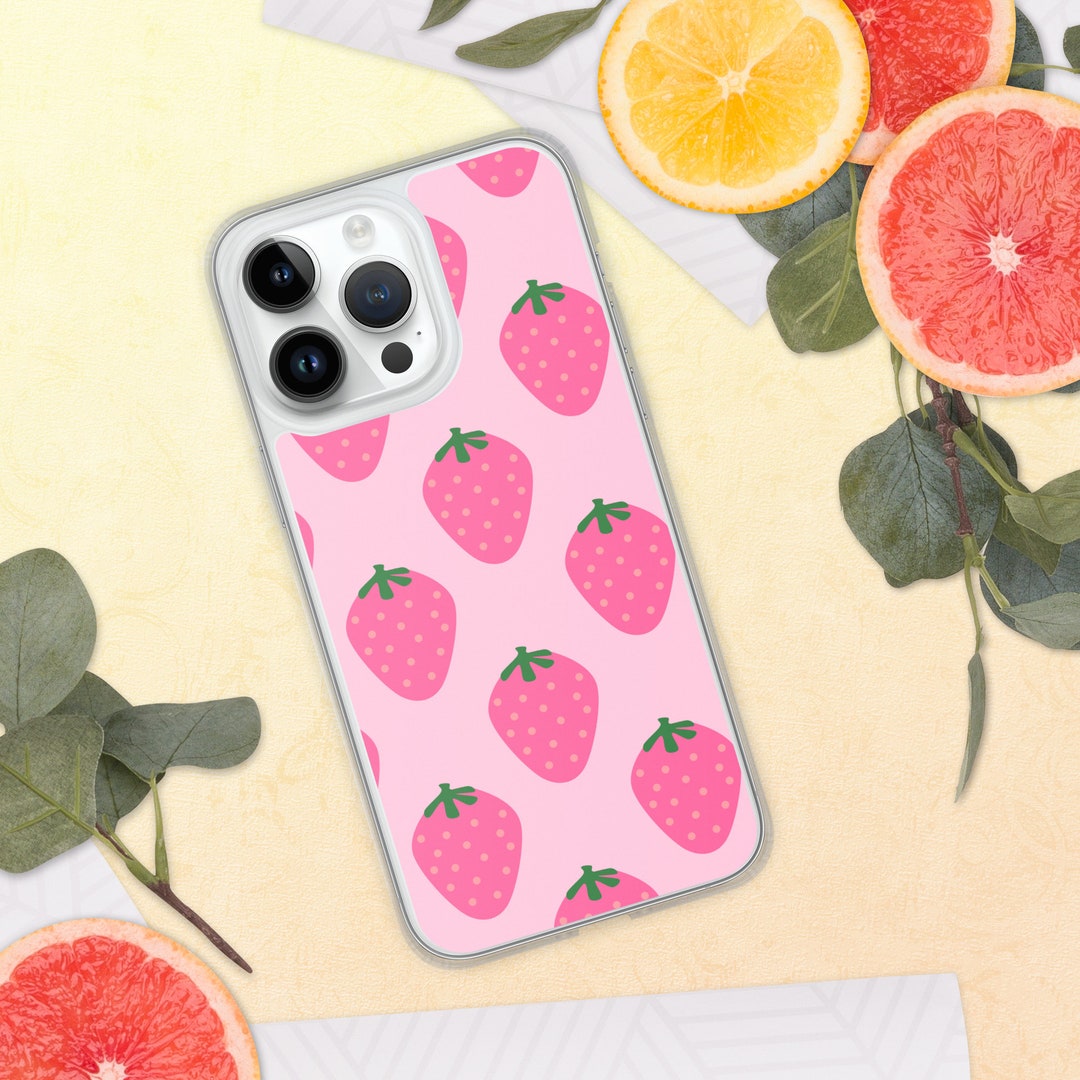 Strawberry Pattern Phone Case - Cute Strawberry Phone Case for iPhone ...