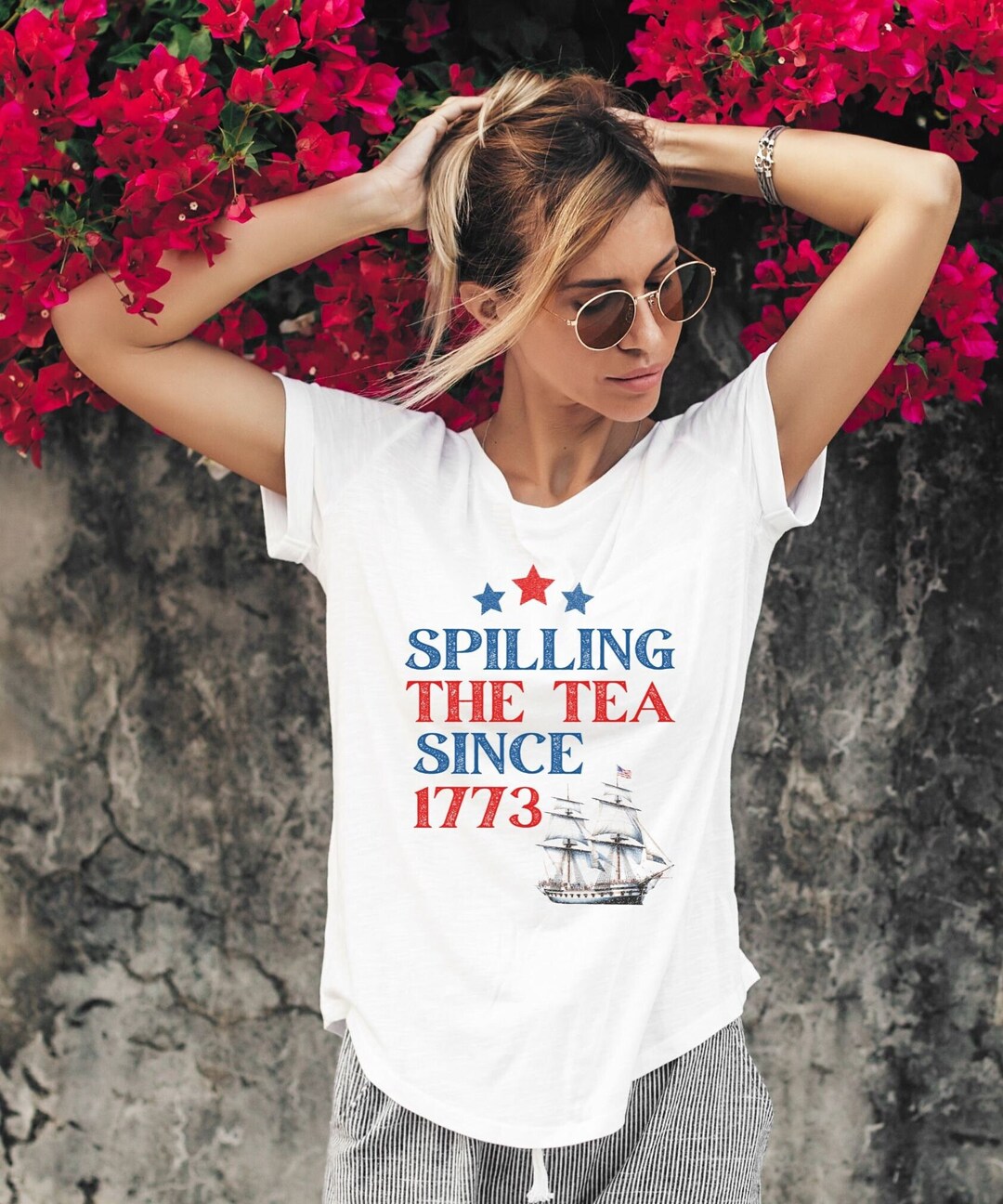 Spilling the Tea Since 1773 Shirt | Happy 4th of July | Independence Day | Red White Blue ...