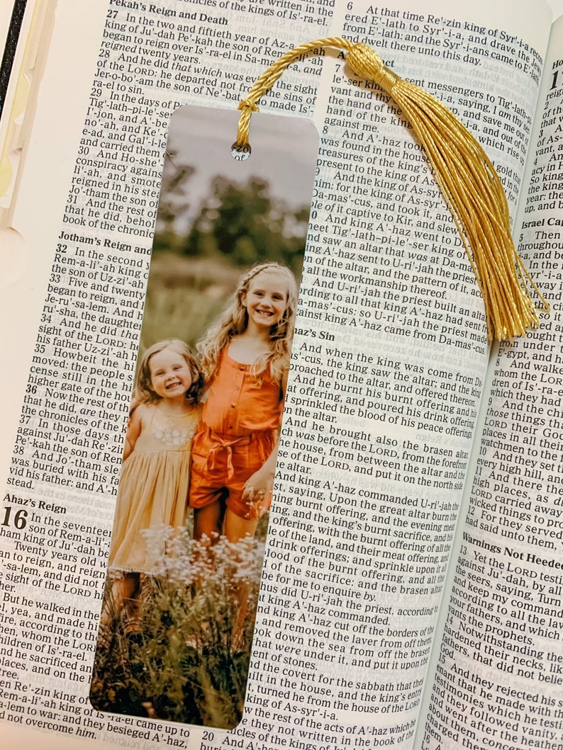 Personalized Bookmark, Custom Bookmark, Photo Bookmark, Readers Gift ...