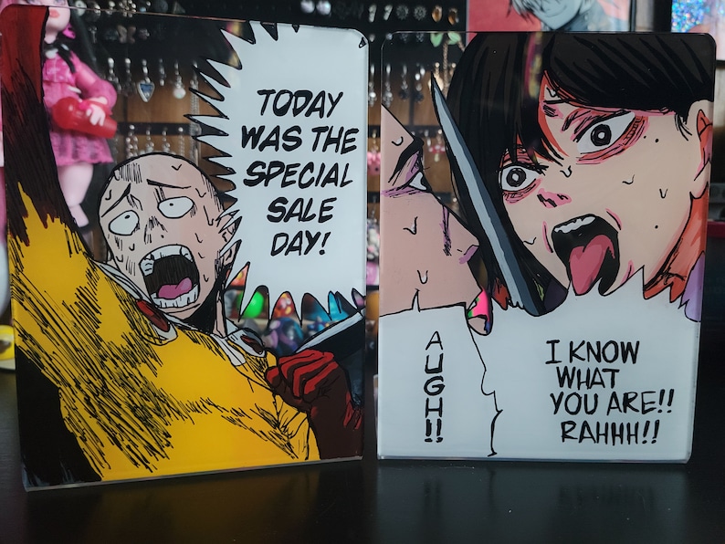 Custom Anime/manga Bookends - Etsy