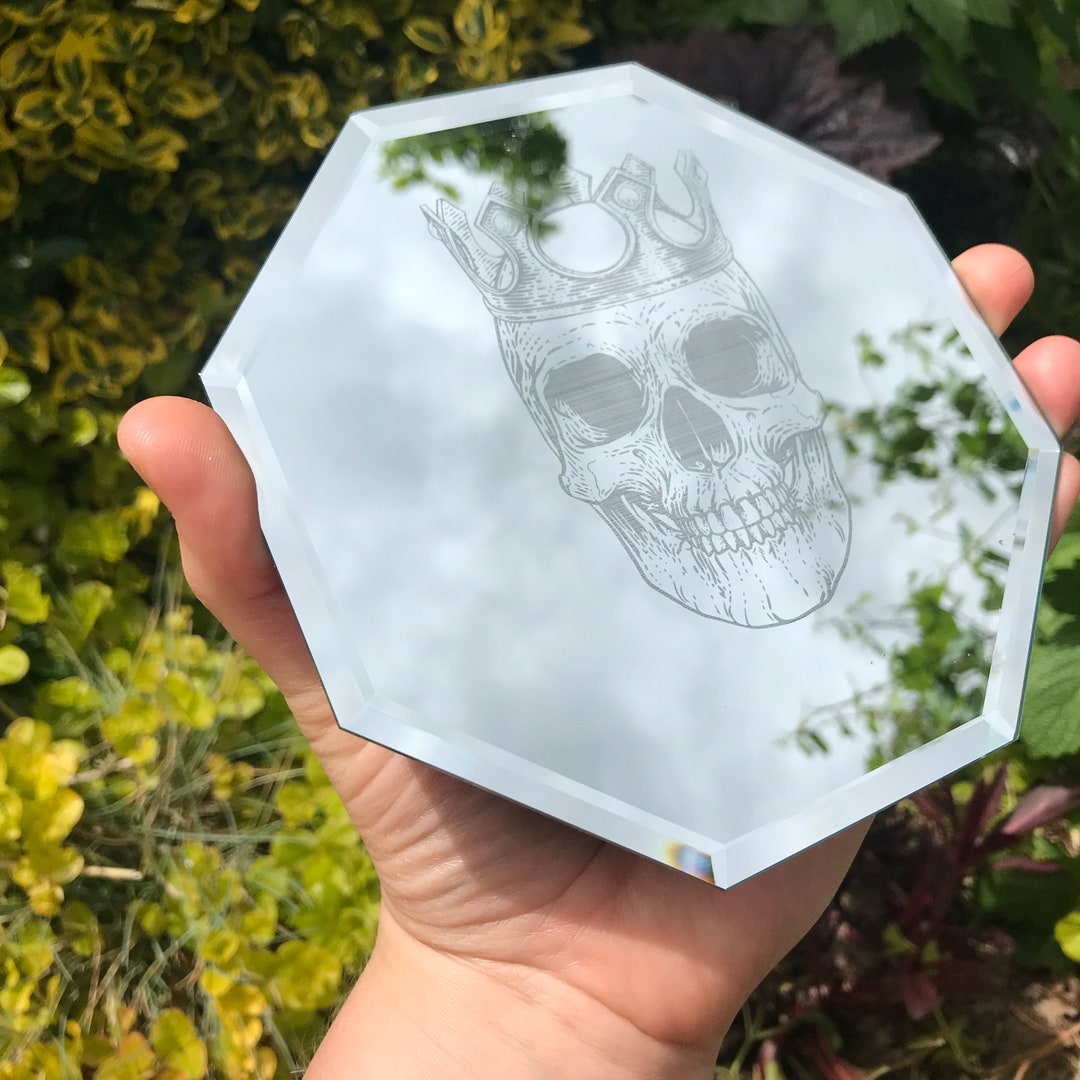 FATHERS DAY, Mirror, Crafted Mirror, Scull Mirror, Gift, Celebrate Life ...