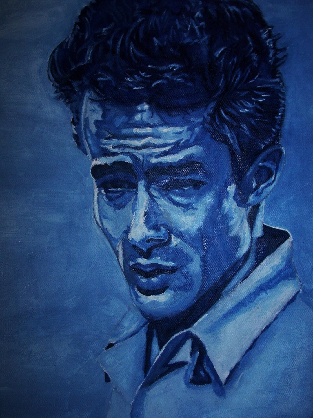 James Dean Icons 12 X 16 Acrylic Watercolor Hand Painted Canvas Art - Etsy