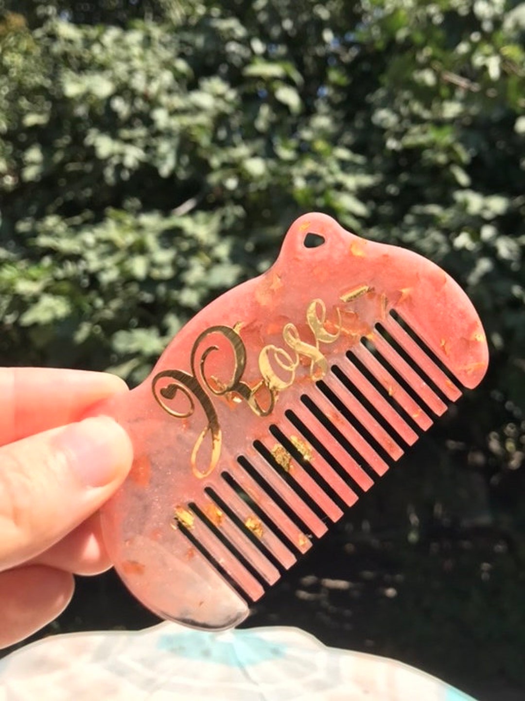 Personalized Resin Comb With Baby's Name, Ideal Handmade Baby Shower ...