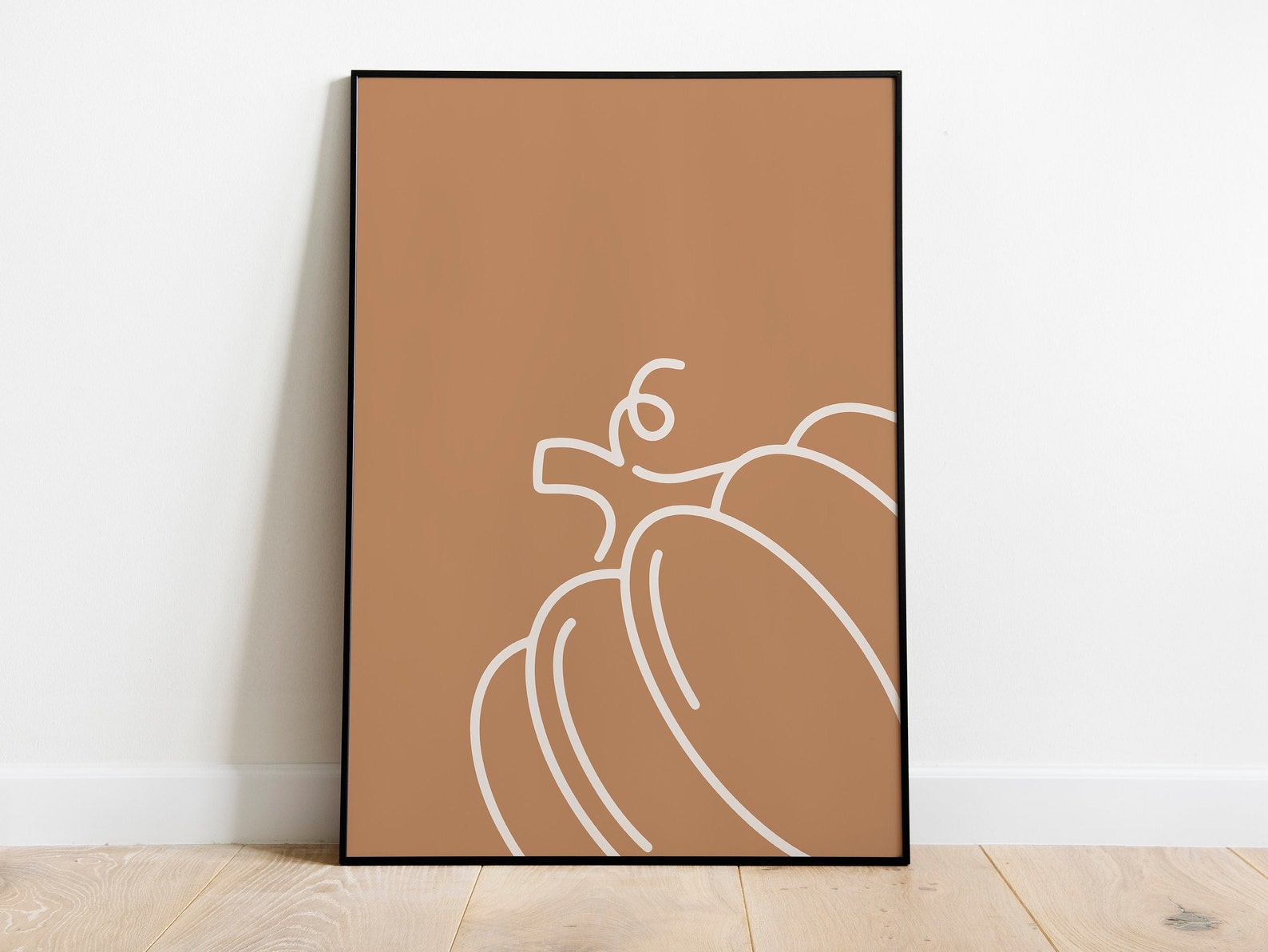 Minimal Pumpkin Print Fall Decor Pumpkin Printable Wall Art - Etsy