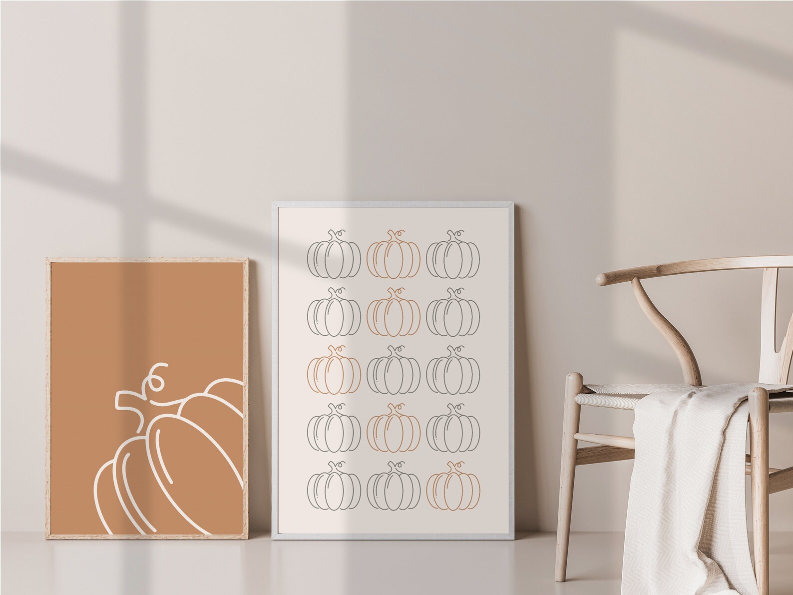 Minimal Pumpkin Print Fall Decor Pumpkin Printable Wall Art - Etsy