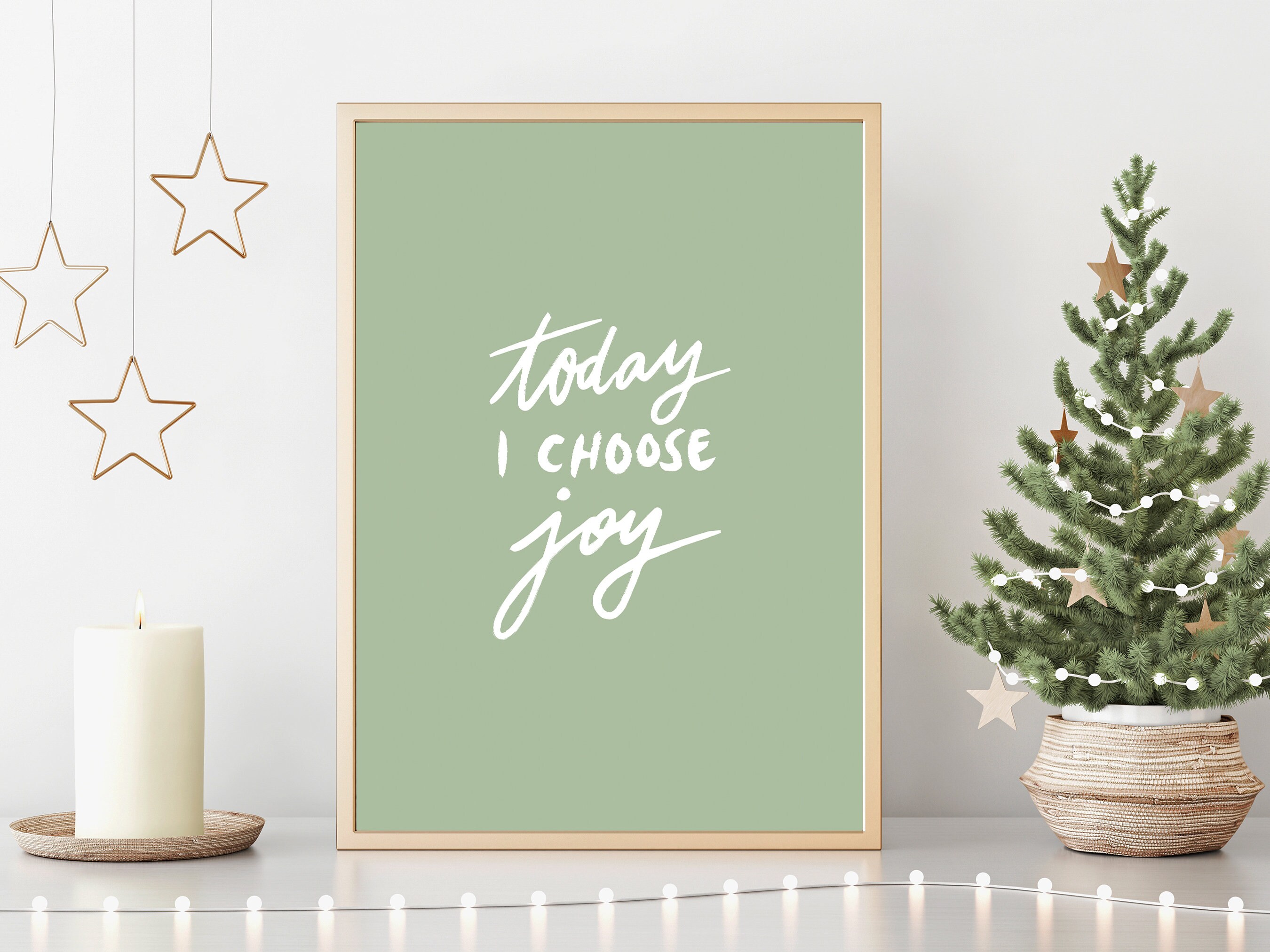 Choose Joy Printable Wall Art, Choose Joy Sign, Joy Christmas Printable ...
