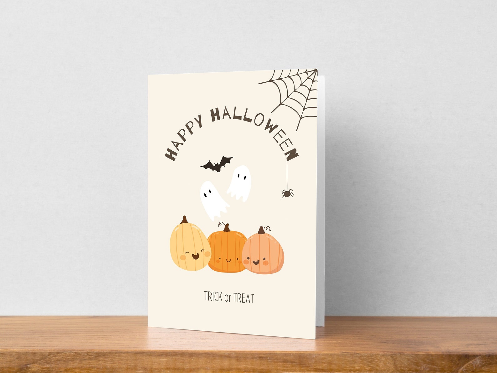 Printable Halloween Card, Happy Halloween Greeting Card, Halloween Card ...
