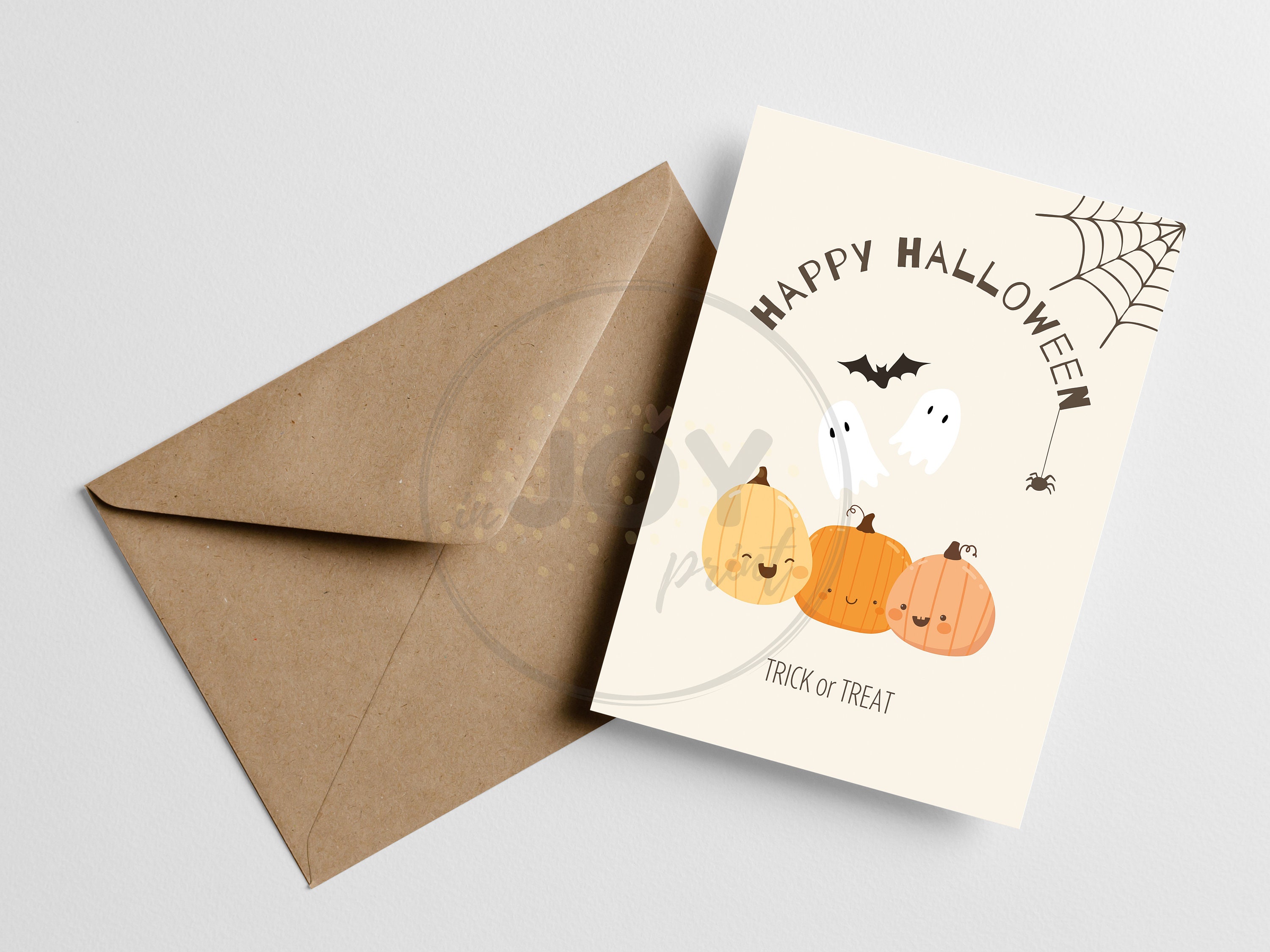 Printable Halloween Card, Happy Halloween Greeting Card, Halloween Card ...