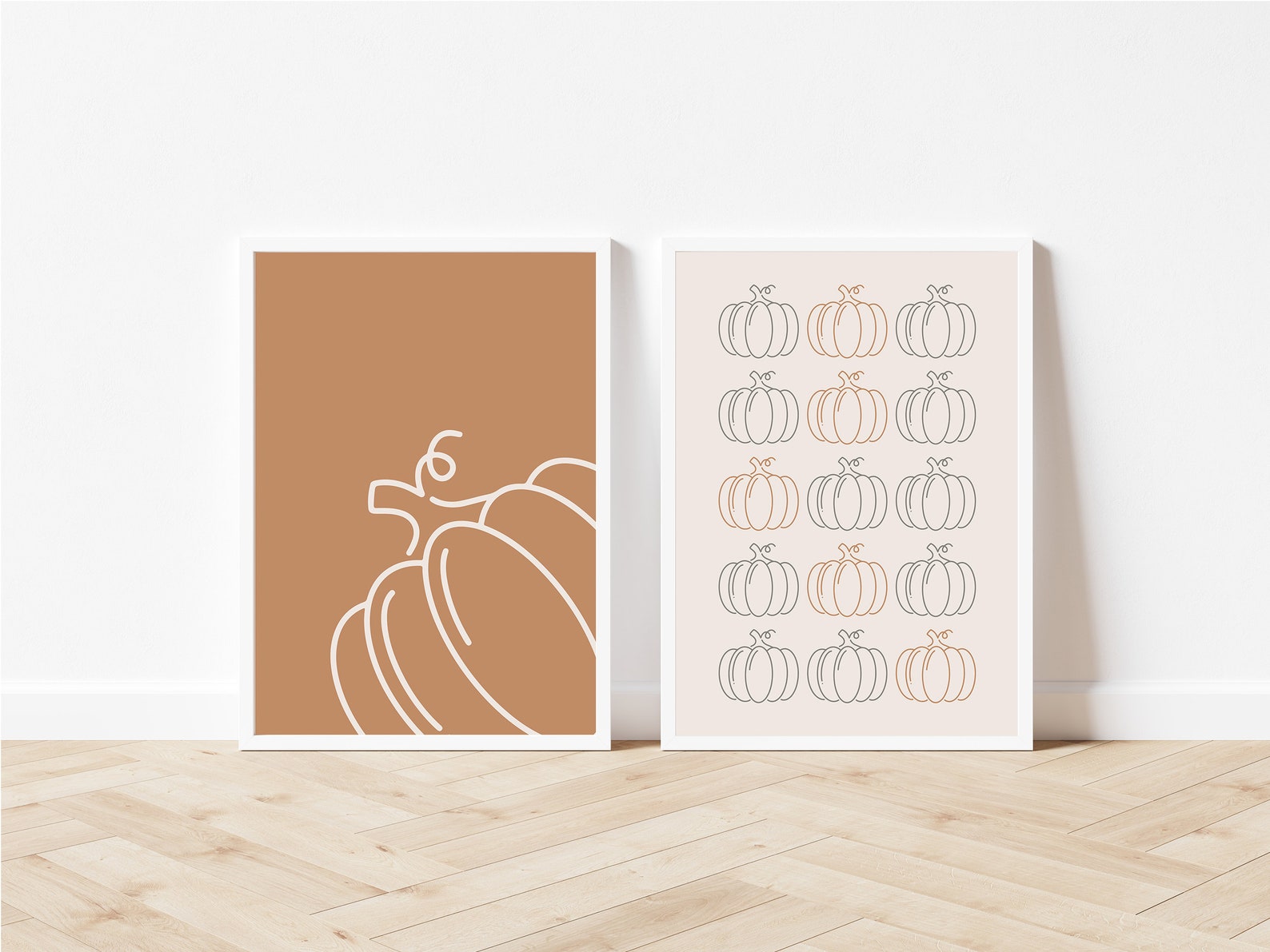 Minimal Pumpkin Print Fall Decor Pumpkin Printable Wall Art - Etsy