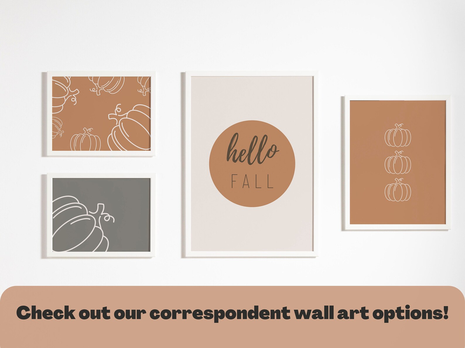 Minimal Pumpkin Print Fall Decor Pumpkin Printable Wall Art - Etsy