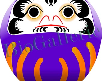 Purple Daruma - Etsy