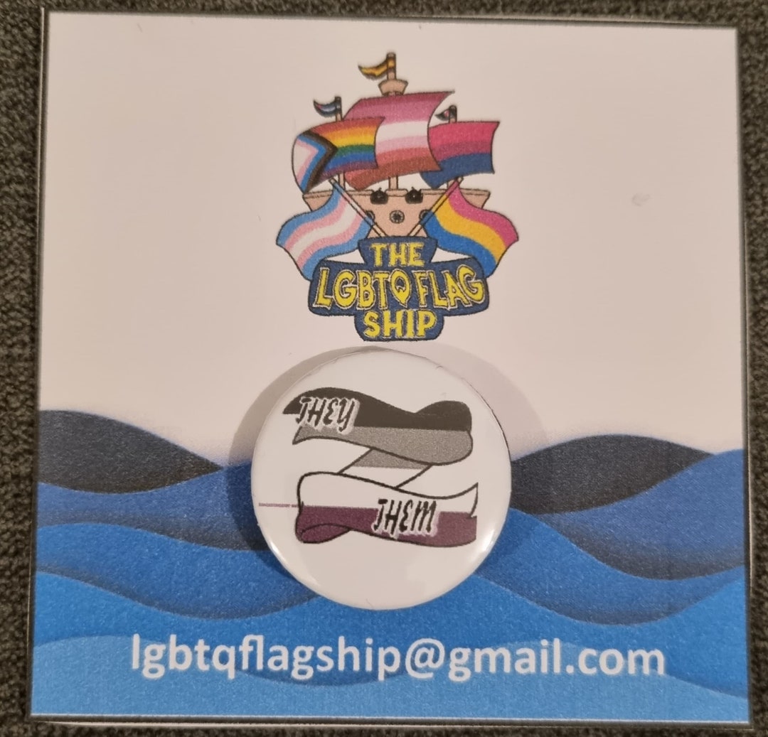 LGBTQ Pride Ribbon Asexual Ace Pronoun - Etsy