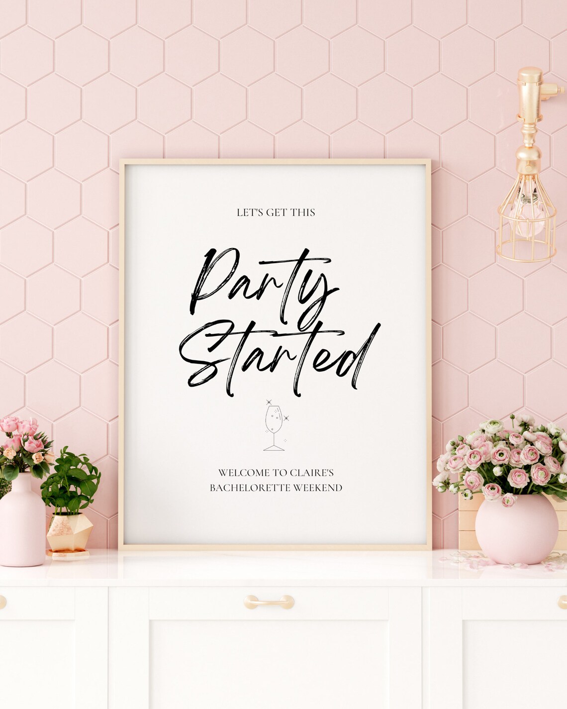 Bachelorette Welcome Sign Template, Bach Party Welcome Sign ...