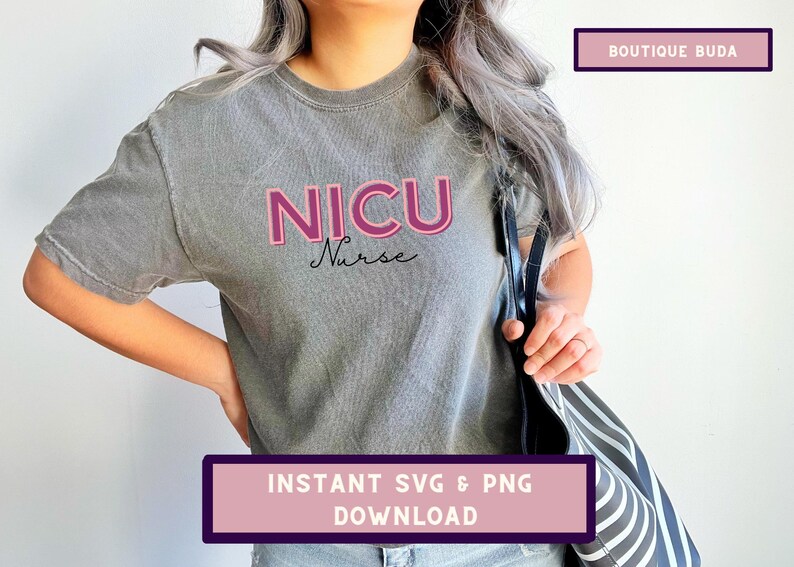 NICU Nurse Svg & Png, Neonatal Nurse Cut File, Baby Nurse Cricut Design ...