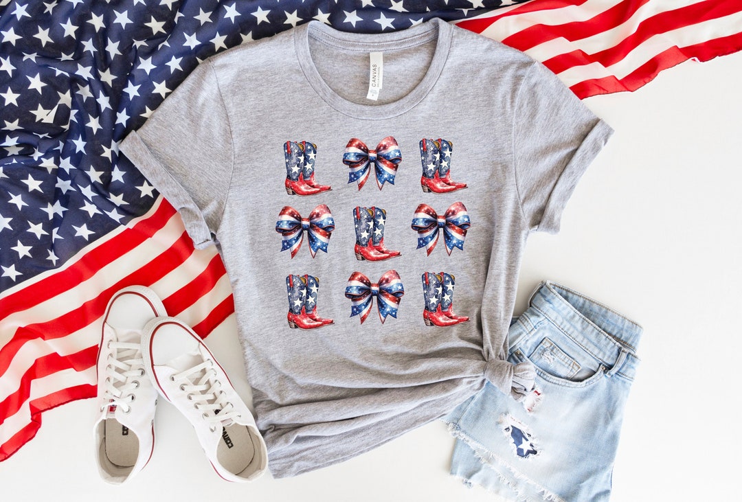 4th of July Western Shirt, 4th of July Boots Shirt, Gift for American ...