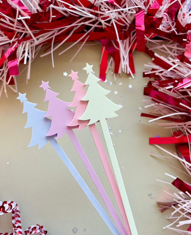 Christmas Drink Stirrers| Christmas Tree Cocktail Stirrers| Holiday ...