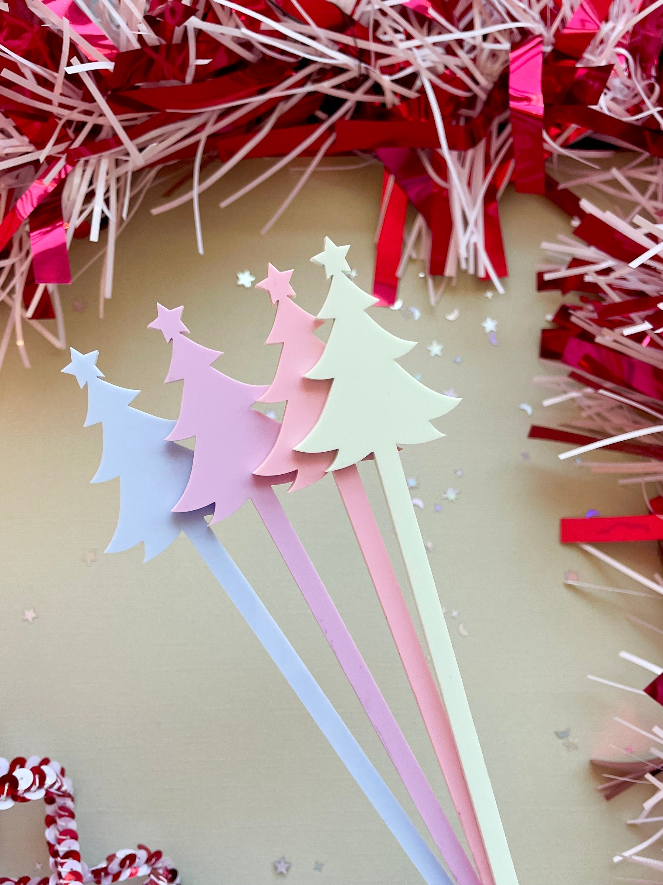 Christmas Drink Stirrers| Christmas Tree Cocktail Stirrers| Holiday ...