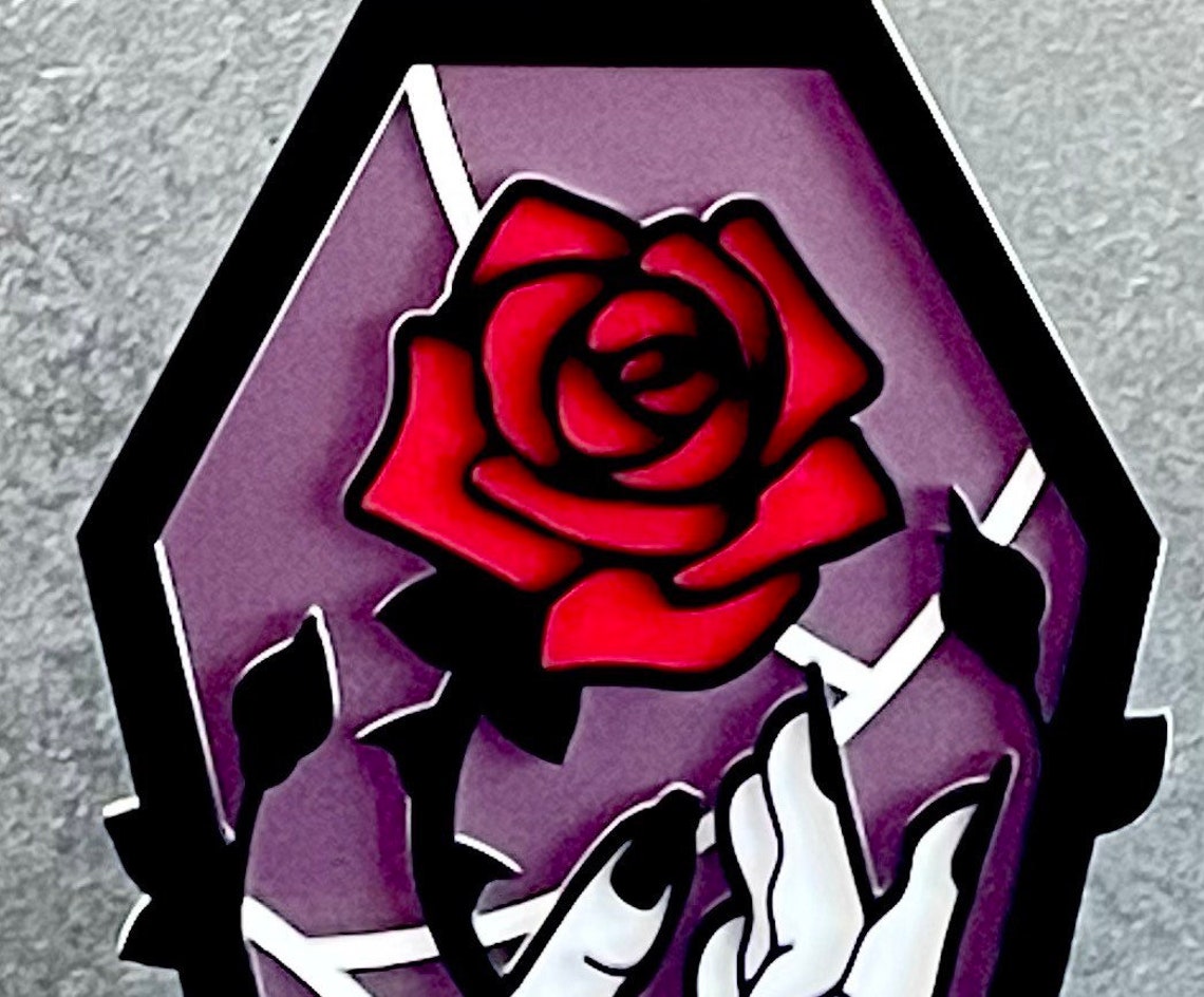 Gothic Rose Home Decor Rose With Thorns Decor Bleeding Rose Witches ...