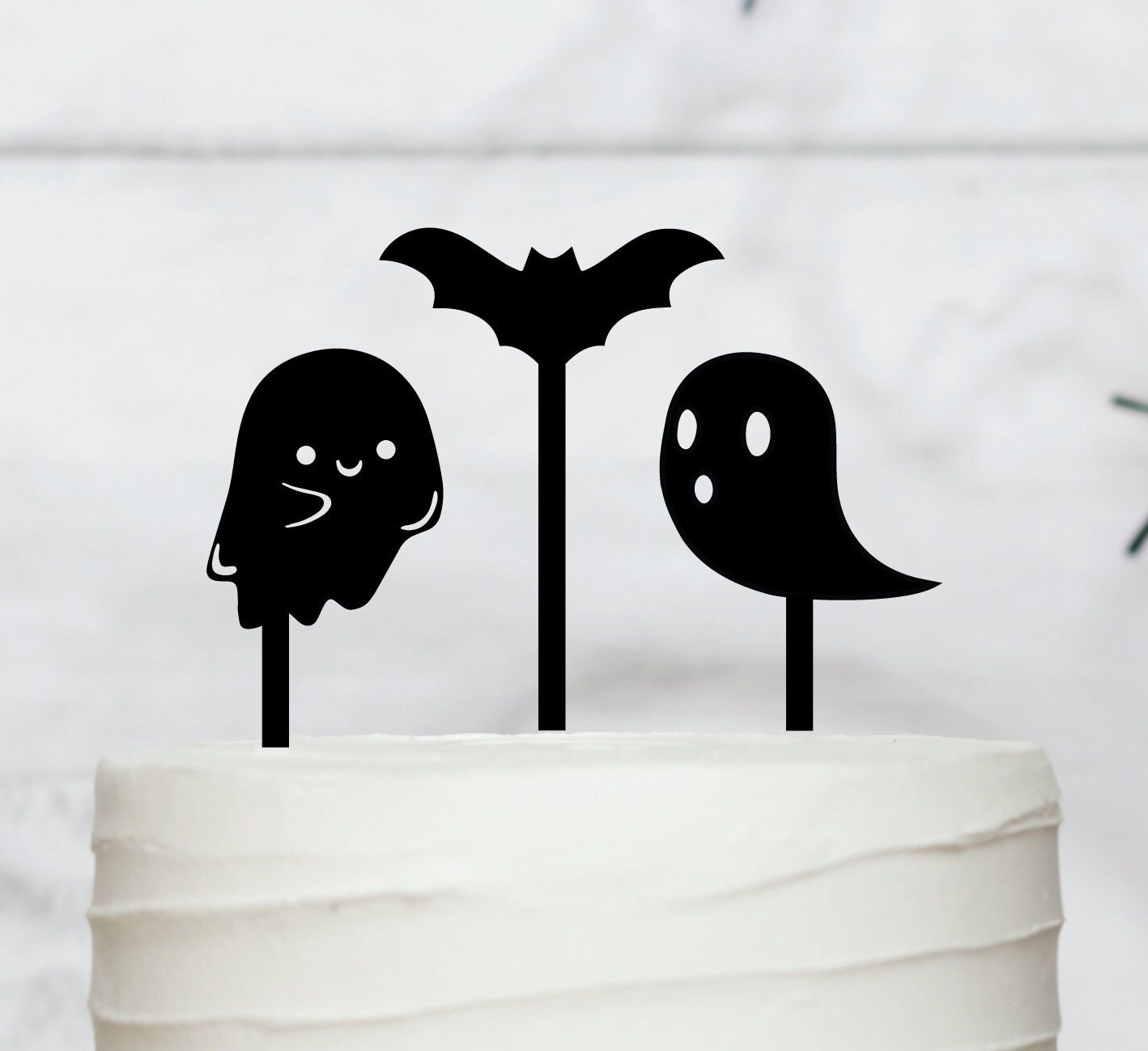 Halloween Ghost Cake Topper| Little Boo Cake Topper| Bat Halloween Cake ...