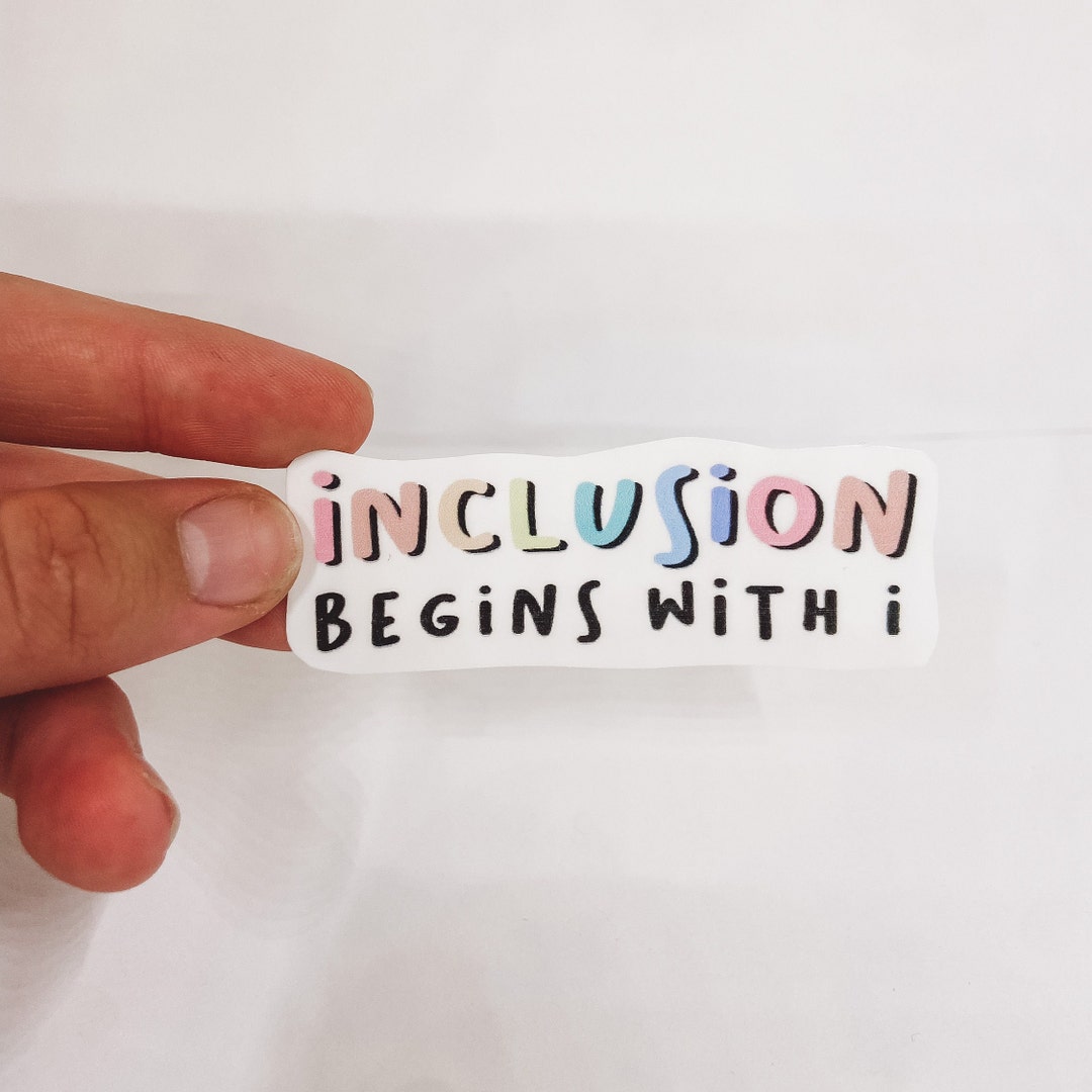 Inclusion Sticker - Inclusion, Laptop Sticker, Water Bottle Sticker ...