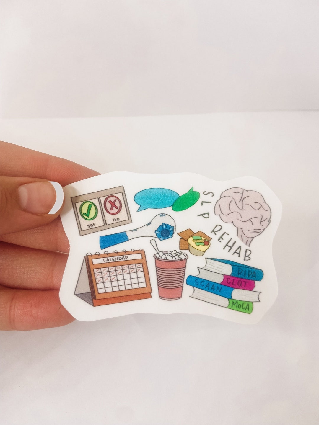 Speech & Language Therapy Sticker - Rehab, SLP, Laptop Sticker, Water ...