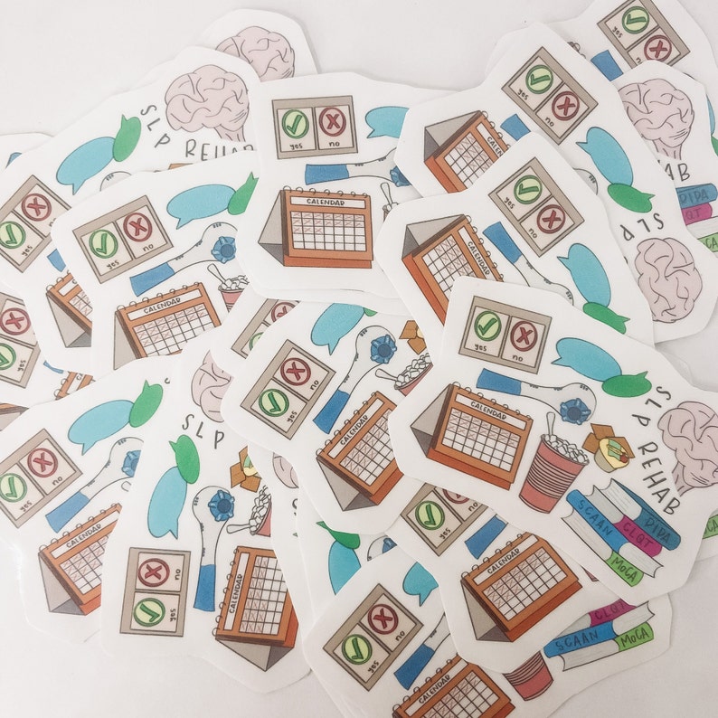 Speech & Language Therapy Sticker Rehab, SLP, Laptop Sticker, Water ...