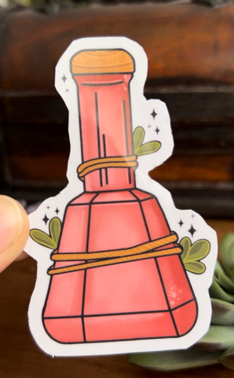Healing Potion Sticker Skyrim Vinyl Sticker Elder Scrolls Potion of ...