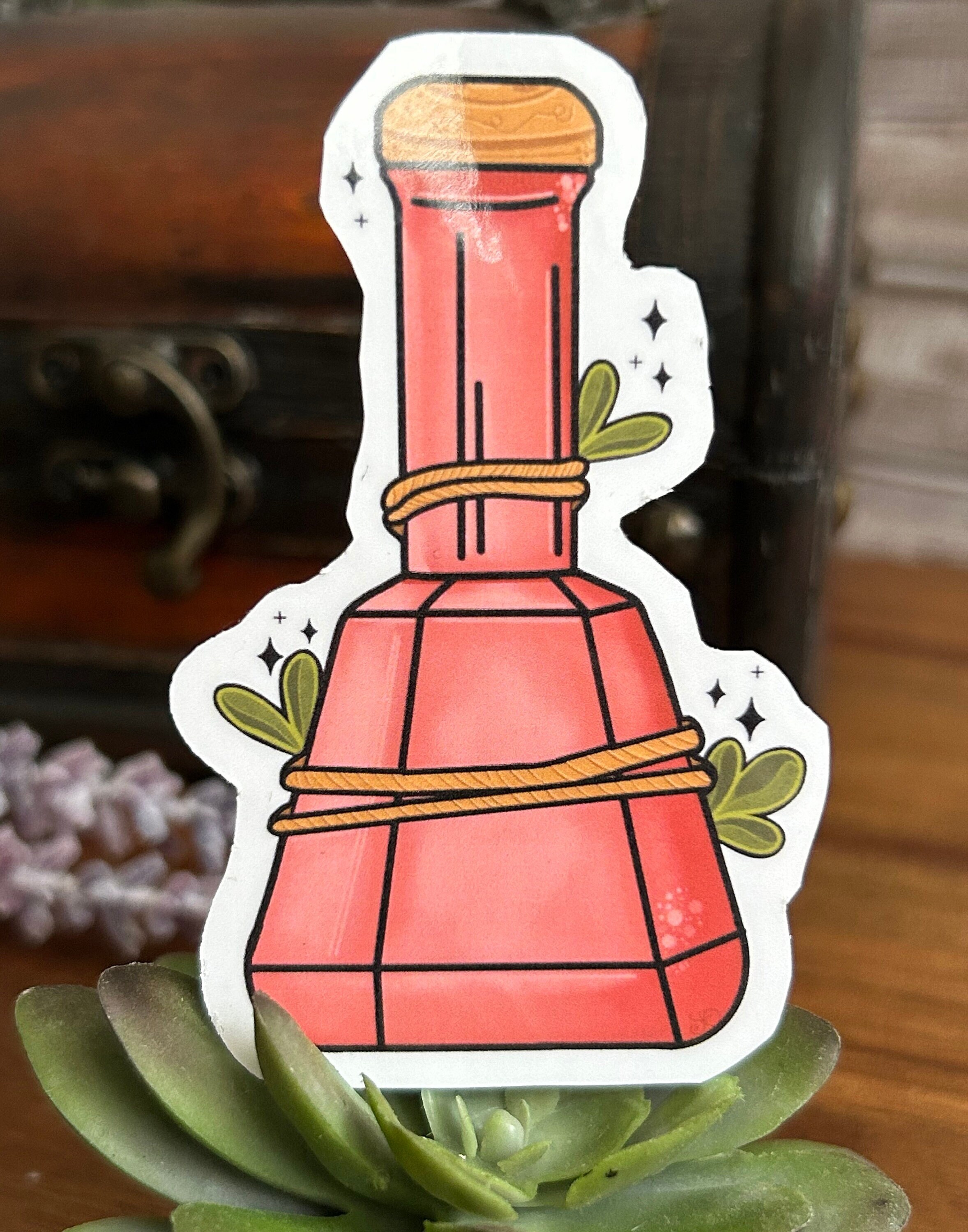 Healing Potion Sticker Skyrim Vinyl Sticker Elder Scrolls Potion of ...