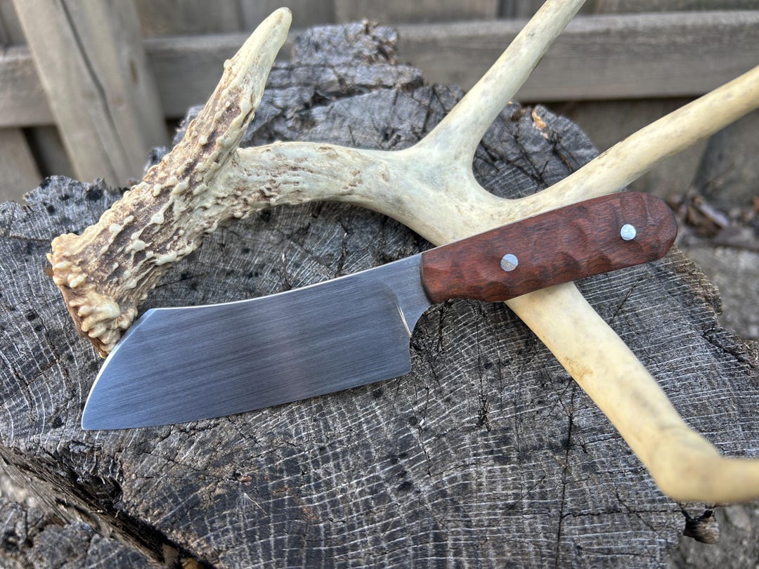 Hand-forged Tactical Micro-cleaver/ Hunting Knife/ Cheese Knife - Etsy