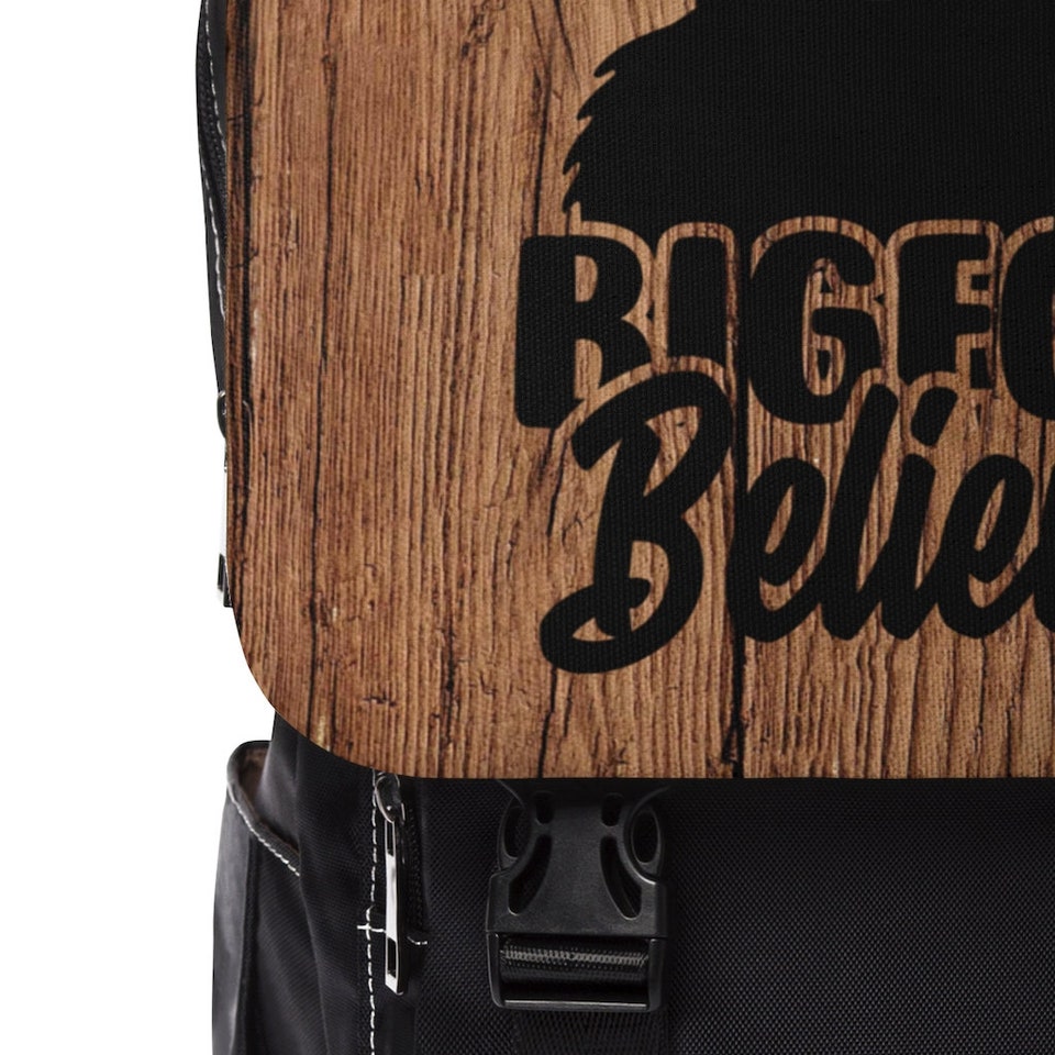 Bigfoot Believer Unisex Casual Shoulder Backpack sold by Coraline Igbo ...