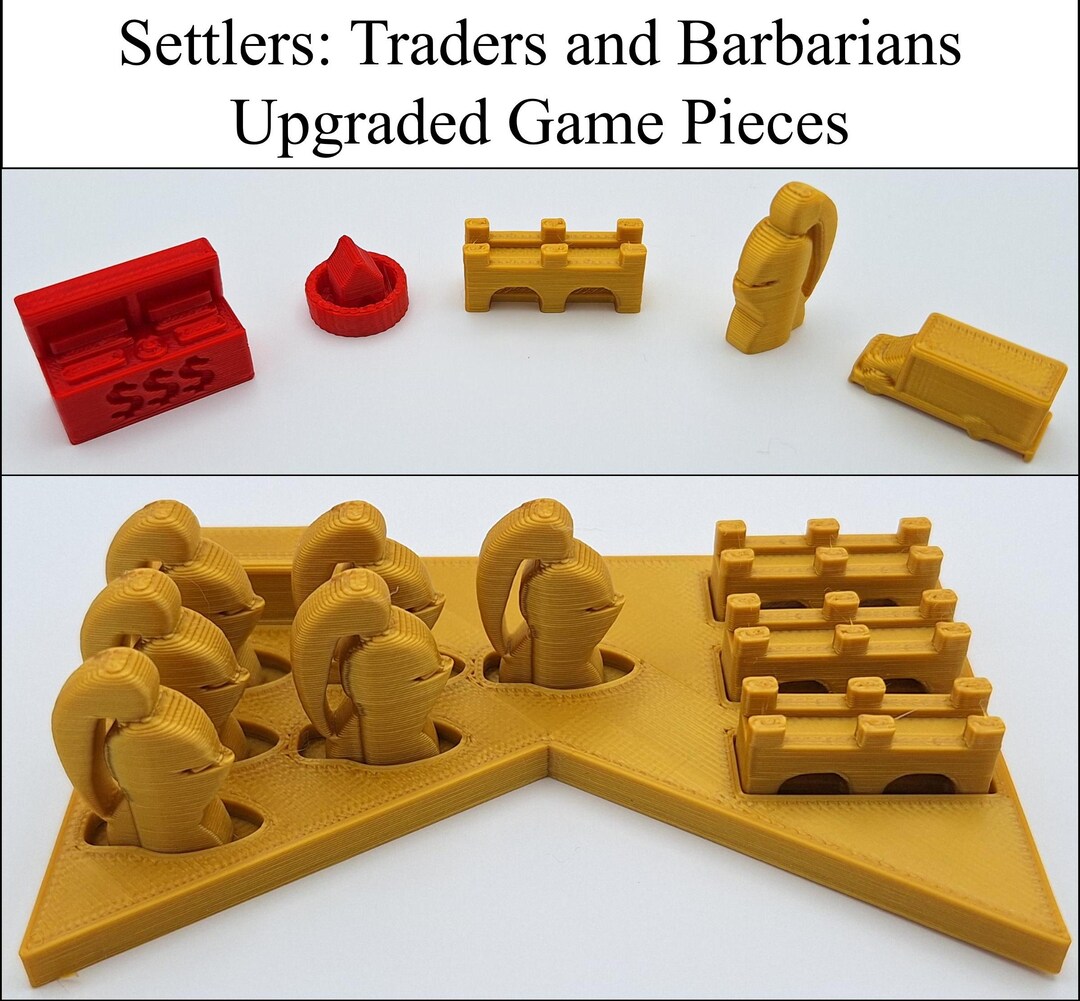 Settlers Traders and Barbarians Upgraded Game Pieces - Etsy