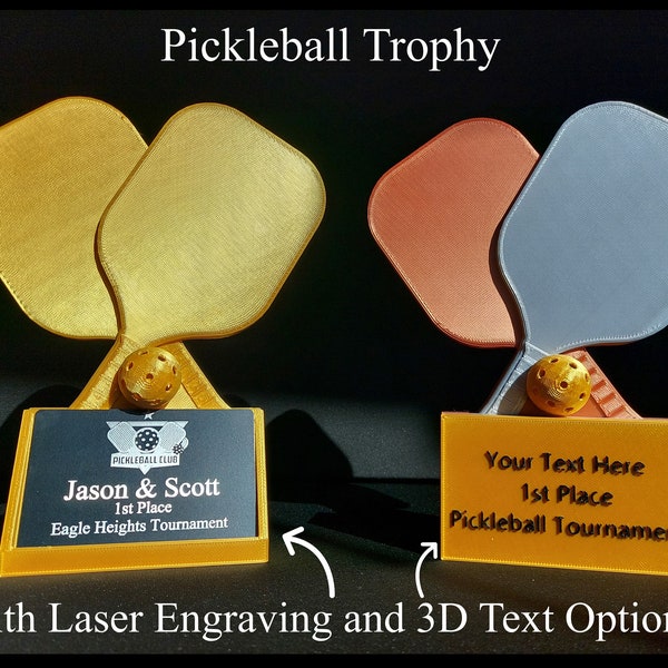 Pickleball Trophy - Etsy