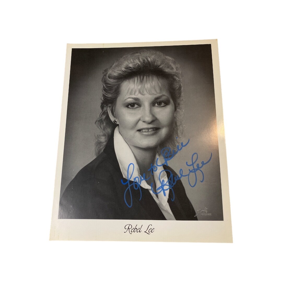 Rebel Lee Signed Autograph 8x10 Vintage Music Country Music Promo Photo ...