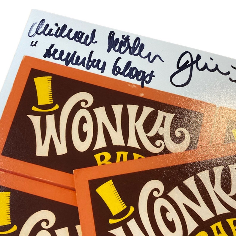 WILLY WONKA wonka Bar Cast 8x10 Photo Signed by 5 Kids Ostrum ...